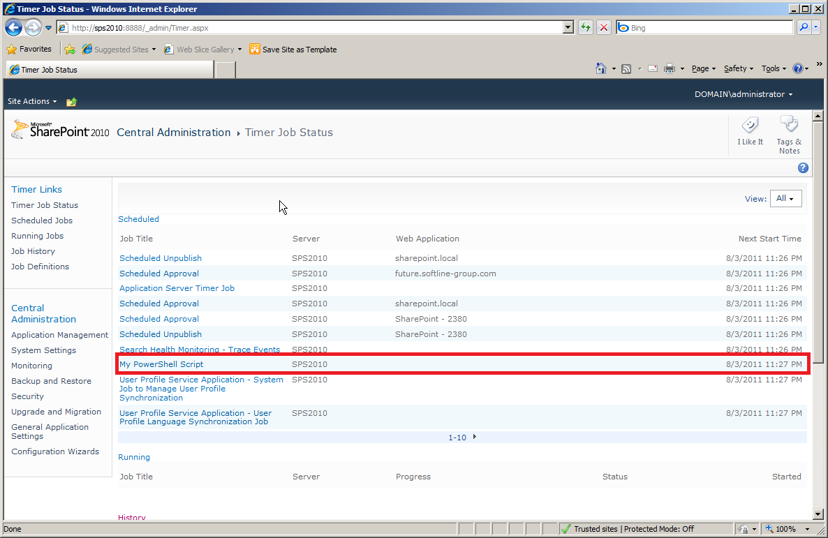 Sharepoint Powershell Timer Jobs Run Powershell Scripts In Sharepoint Timer Service Context