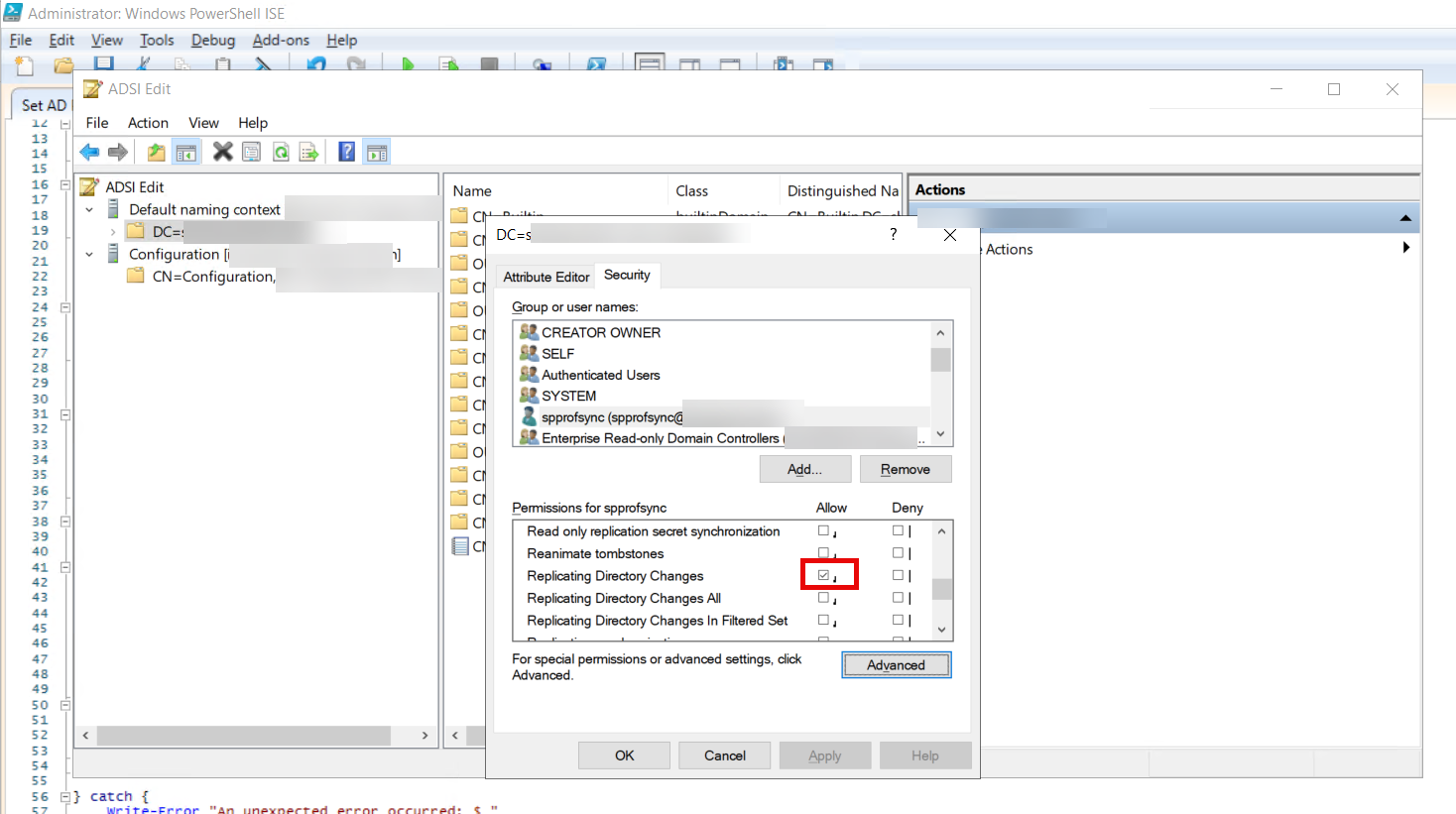 Set “Profile Sync” account permissions for SharePoint On-Premises in ...